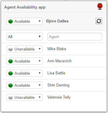 Manage agent availability – Round robin