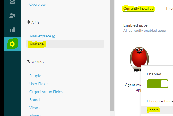 Allow agents to set their availability – Round robin